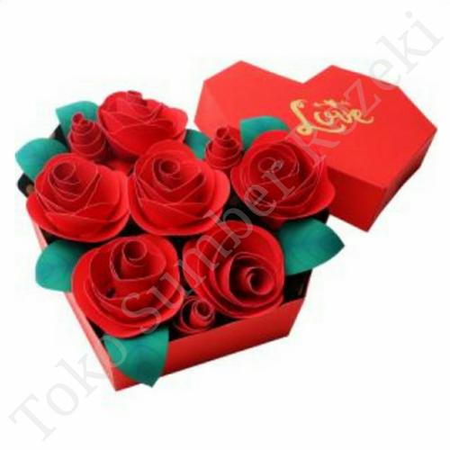 Jual Figure Bouquet Papercraft Bakul Bunga Mawar Paper Craft Flower ...