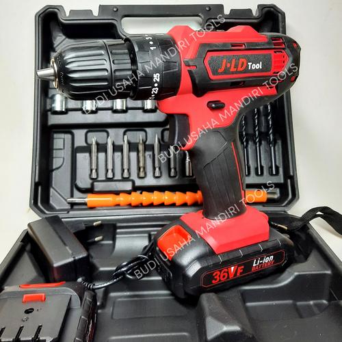 Jual Bor Baterai 36V Set Tool Kit - Cordless Drill 36V Set 2 Battery ...