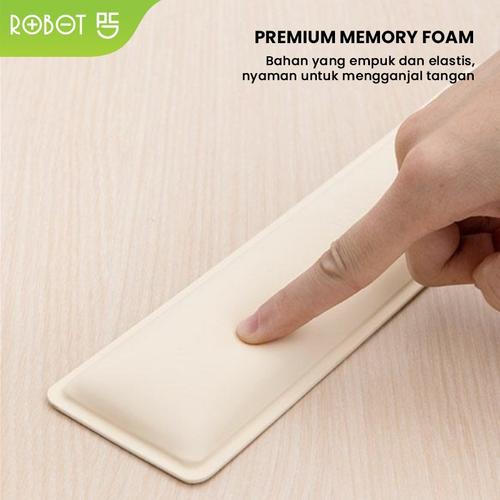 Jual ROBOT RW02 Ergonomic Design PU Material Keyboard Wrist Rest Pad ...
