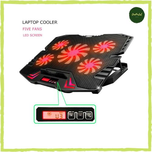 Jual Cooling Pad Laptop Cooling Fan 5 KIpas Cooler Pendingin Laptop ...