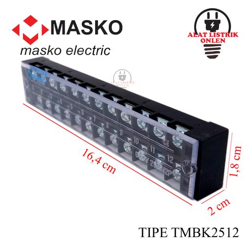 Jual TERMINAL BLOK MASKO / TERMINAL BLOK KRUSTINE / SAMBUNGAN KABEL ...