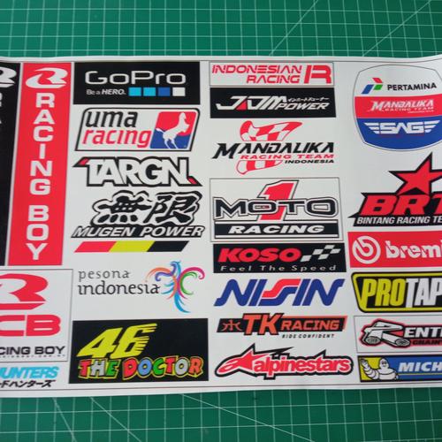 Jual STIKER PACK SPONSOR RACING STIKER MOTOR BALAP STIKER GROSIR - Kab ...