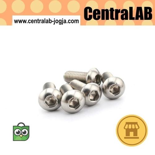 Jual Baut M4x16 4mm 16 16mm ISO7380 Stainless 304 Round Head Hexagon ...
