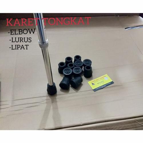 Jual karet tongkat lurus/alas bawah tongkat siku/karet tongkat lipat ...