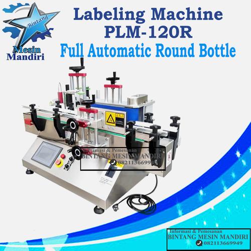Jual PLM-120R mesin Labeling sticker botol bulat otomatis alat tempel ...