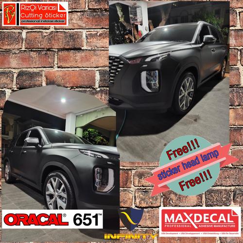 Jual wrapping sticker mobil / full body black doff mobil hunday ...