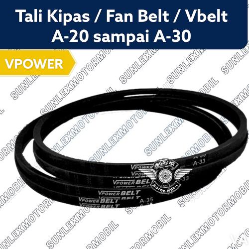 Jual FAN BELT VBELT TALI KIPAS TIPE A VPOWER A20 A30 A40 A50 A60 A70 A80 - A25 - Kab. Tangerang ...