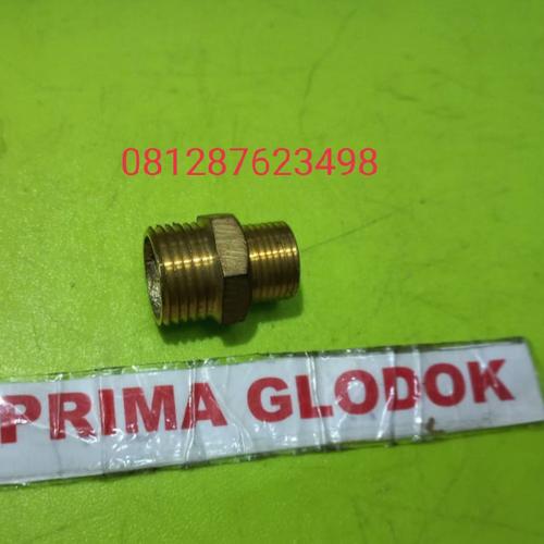 Jual Double neple kuningan 1/2 x 1/4/double niple kuningan 1/2 x 1/4 ...