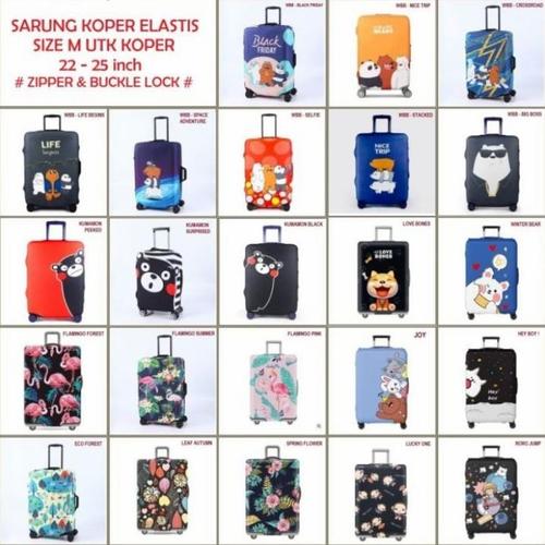 Jual sarung koper / Luggage cover elastis full print edition SIZE ...