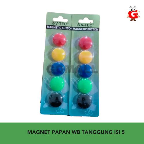Jual Magnet Warna Whiteboard / Magnet Papan Tulis Kulkas Isi 5 - Kota ...