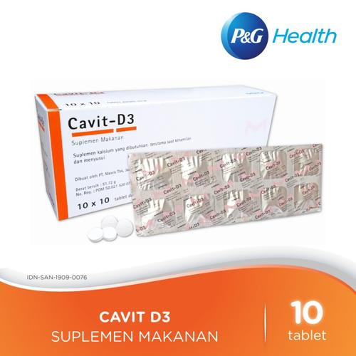 Jual Cavit D3 10 Caps Strip Vitamin D dan Kalsium - Jakarta Timur - P&G ...