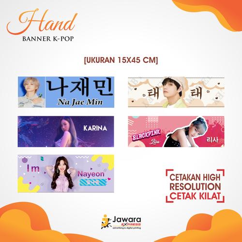 Jual HAND BANNER K-POP BTS, BLACKPINK, NCT DREAM, EXO CUSTOM (TEBAL ...