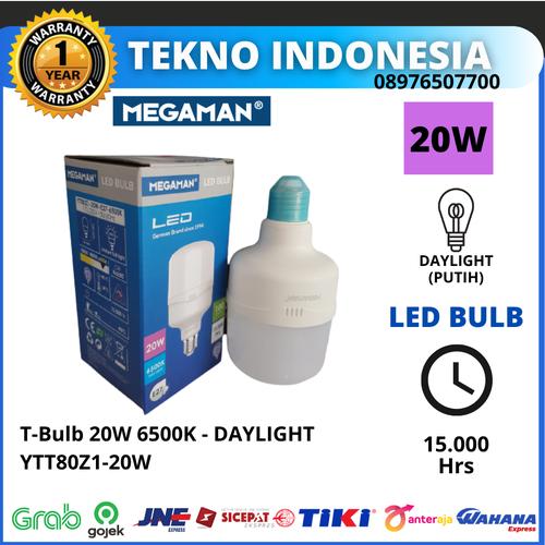 Jual Lampu LED 20W Daylight MEGAMAN 20 Watt 6500K Bohlam Putih ...