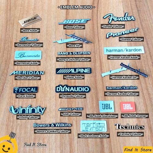 Jual Emblem 3D Alpine Badge Speaker bukan JBL Bose Harman Kardon Head ...