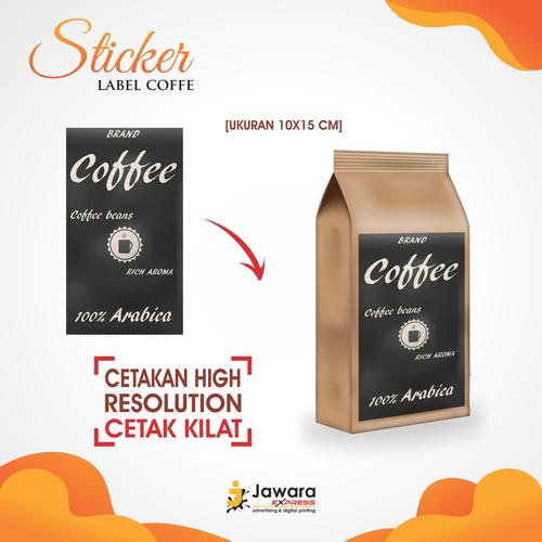 Jual LABEL STIKER PRODUK KOPI TAJAM BERKUALITAS FREE DESAIN - Kota ...