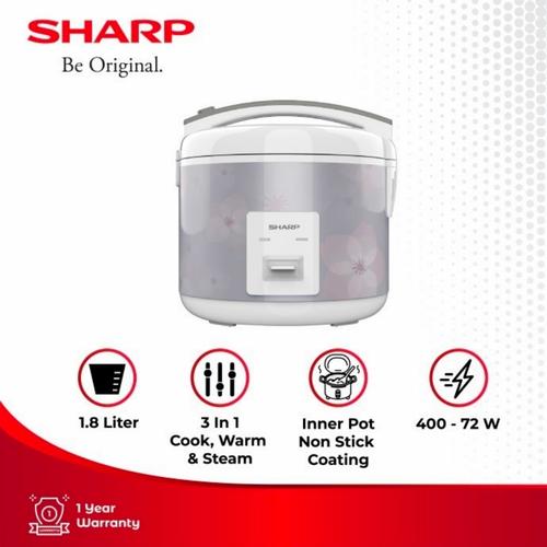 Jual MAGIC COM SHARP KS-FR18ND RICE COOKER - ABU ABU / SILVER - SRAGEN ...