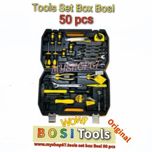Jual Toolset Toolkit Toolbox 50 pcs Tool Set Tool Kit 50 pcs BOSI TOOLS - Jakarta Pusat ...