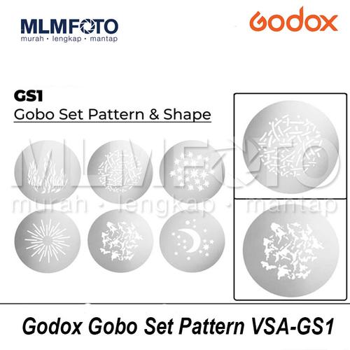 Jual Godox Gobo Set Pattern & Shape GS1 for VSA Spotlight Attachment ...
