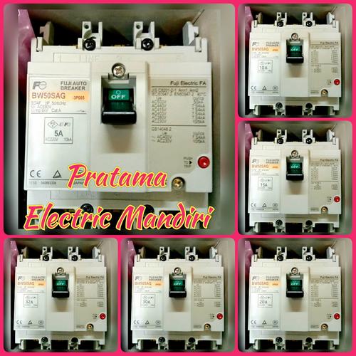 Jual CIRCUIT BREAKER MCCB BW50SAG 3P 10A 20A 30A 40A 50A 7,5kA FUJI ELECT - 3P 50A - Jakarta ...