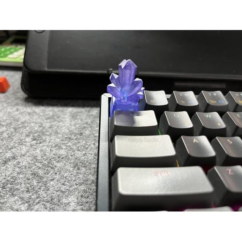 Jual Keycaps mechanical keyboard artisan Transparant Purple ungu ...