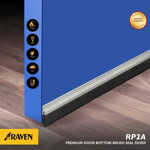 Promo RAVEN Door Bottom Brush Seal RP2A Silver 1000mm – Penutup Celah ...