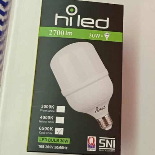 Jual Lampu Bohlam LED Hiled Bulb 30W 30 Watt Natural White 4000K E27 ...