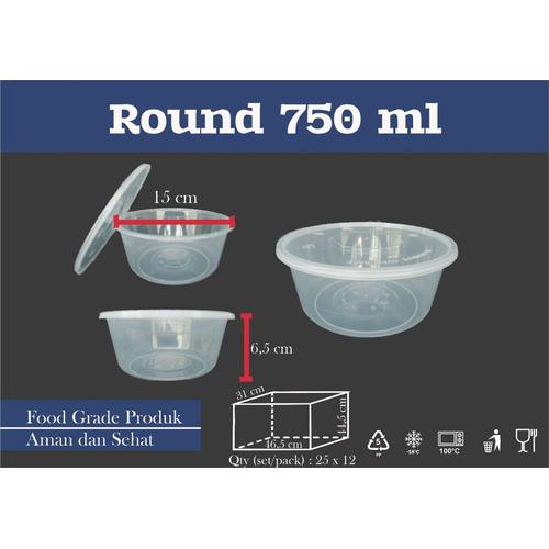 Jual THINWALL BENING BULAT 750 ML ISI 25 PCS OTI PACK - Jakarta Barat ...