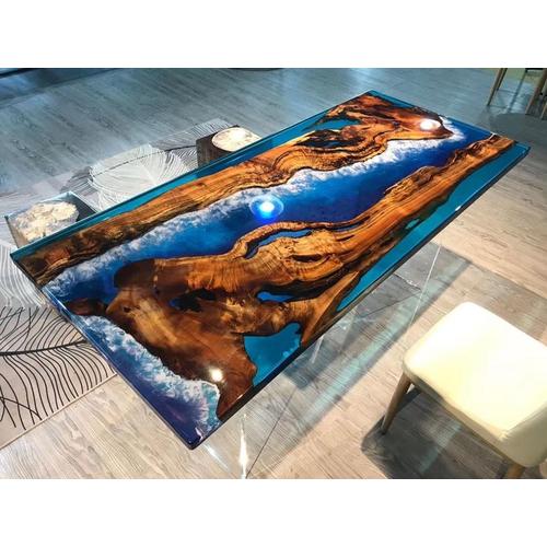 Jual MEJA RESIN MOTIF OMBAK/ MEJA TREMBESI RESIN/ MEJA RESIN EPOXY ...