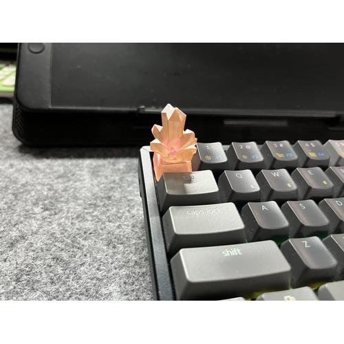 Jual Keycaps mechanical keyboard artisan Transparant Orange Crystal ...