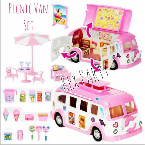 Jual Picnic Van/Mainan Van Piknik Set/Food Truck Toy Set/Ice Cream Van ...