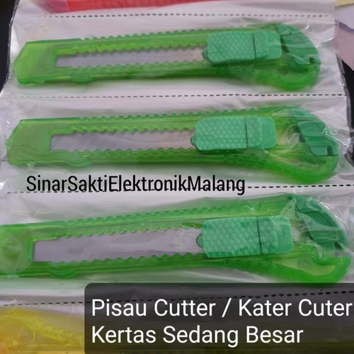 Jual Pisau Cutter Kecil Murah Kater Cuter Kertas Sedang Besar Mini ...