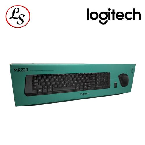 Jual LOGITECH KEYBOARD MOUSE Wireless MK220 Compact Combo Paket Bundle ...