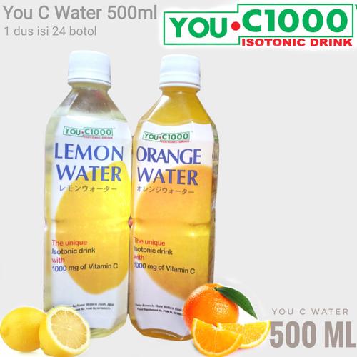 Jual You C1000 water Orange Lemon 500ml 1 dus isi 24 botol C 1000 ...
