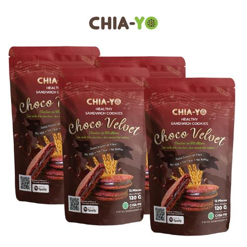 Jual Chiayo Sandwich Cookies Choco Velvet 4 pack - Kota Bandung ...