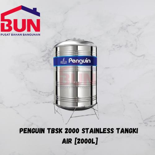 Jual PENGUIN TBSK 2000 LITER TANGKI AIR STAINLESS STEEL + KAKI toren ...
