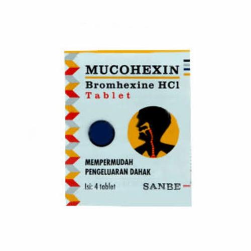 Jual mucohexin tablet isi 4tablet 4tab 4 tablet 4's tablet / strip ...