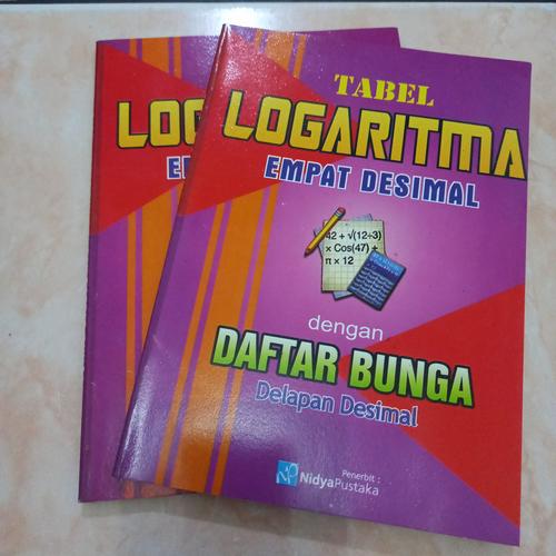 Jual Tabel Logaritma 4 desimal (Besar) - Kota Medan - Aneka-ragams ...