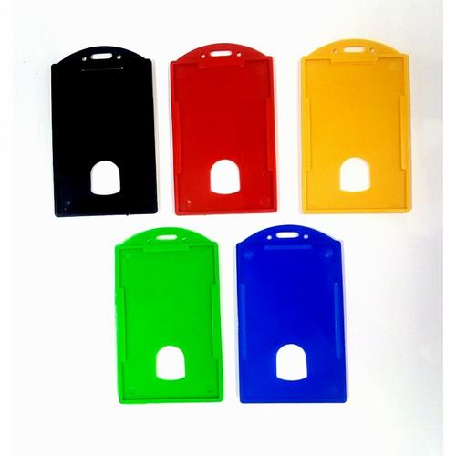 Jual Chasing Tempat ID Card Plastik - ID Card Holder Warna - Hitam ...