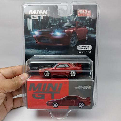 Jual MiniGT Mini GT 295 Nissan Skyline GT-R (R32) Red Pearl w/ BBS LM ...