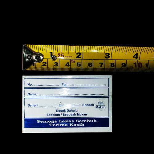 Jual [1 pack isi 100 stiker] Grosir Paket Hemat Etiket obat label ...