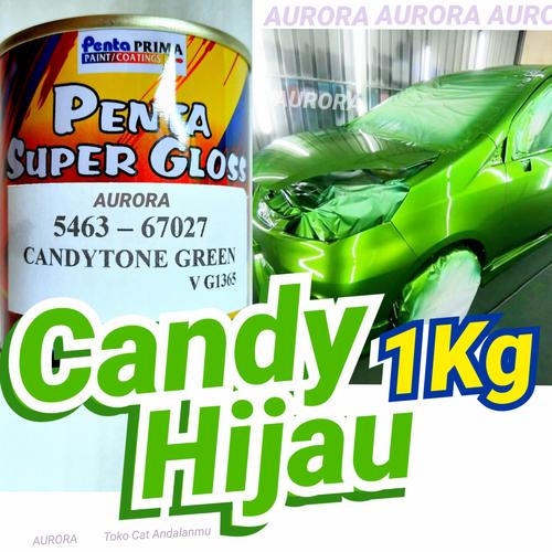 Jual Cat Candytone Green 1Kg Penta Super Gloss Candy Tone Hijau Ijo ...