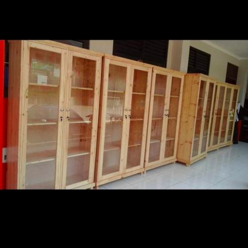 Jual rak buku minimalis/lemari kayu jatibelanda/rak kayu minimalis ...