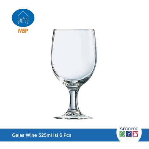 Promo ARCOROC Water Goblet Glass (MSP-D0693) /Gelas Wine/ 330ml / isi 6 ...