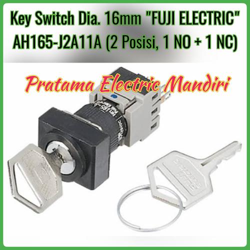 Jual FUJI ELECTRIC Key Switch Dia.16mm AH164-J2A11A AH165-J2A11A 2 ...