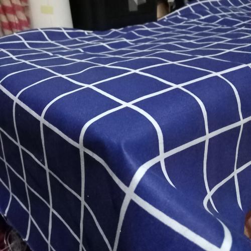 Jual taplak meja tamu taplak persegi/taplak meja makan - biru nepi ...