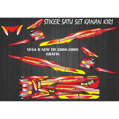 Jual STICKER STRIPING VARIASI DECAL VEGA R NEW GRAFIS - biru abu abu ...