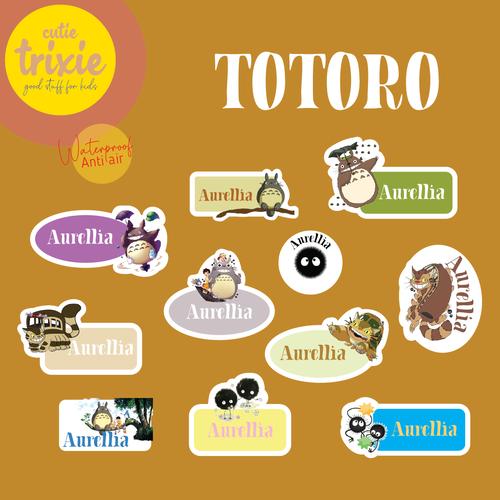 Jual Sticker Label Nama Anak TOTORO - Jakarta Barat - Cutie Trixie ...