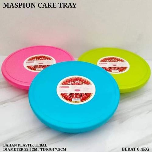 Jual CAKE TRAY / MEJA PUTAR PLASTIK MASPION DIAMETER 32.5 CM - Kota ...