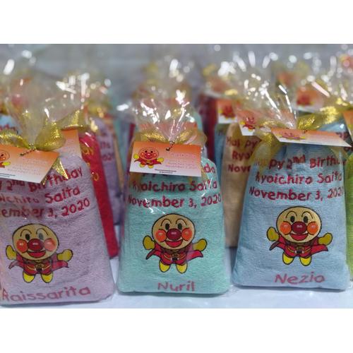 Jual Souvenir Handuk Merk Merah Putih/Handuk bordir/Souvenir custom ...