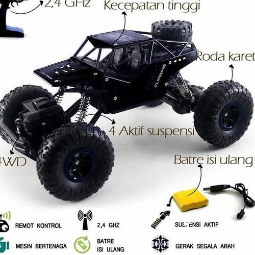 Jual Mobil RC remote kontrol 4 wd off road body metal Rover - jpre ...